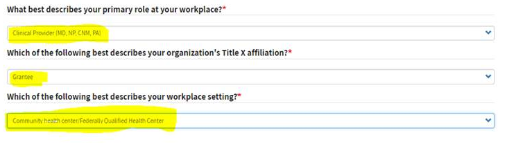 Provider Title X Training Requirements | Reproductive Health National ...